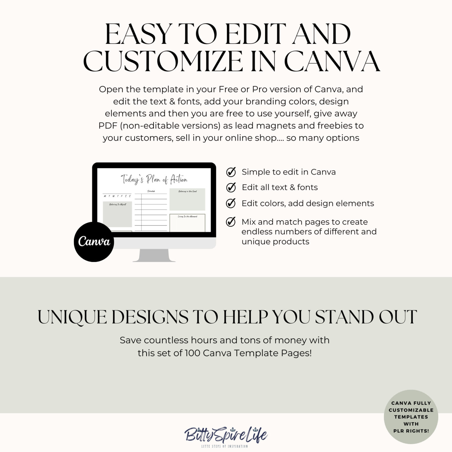 canva templates 100 - BittySpireLife